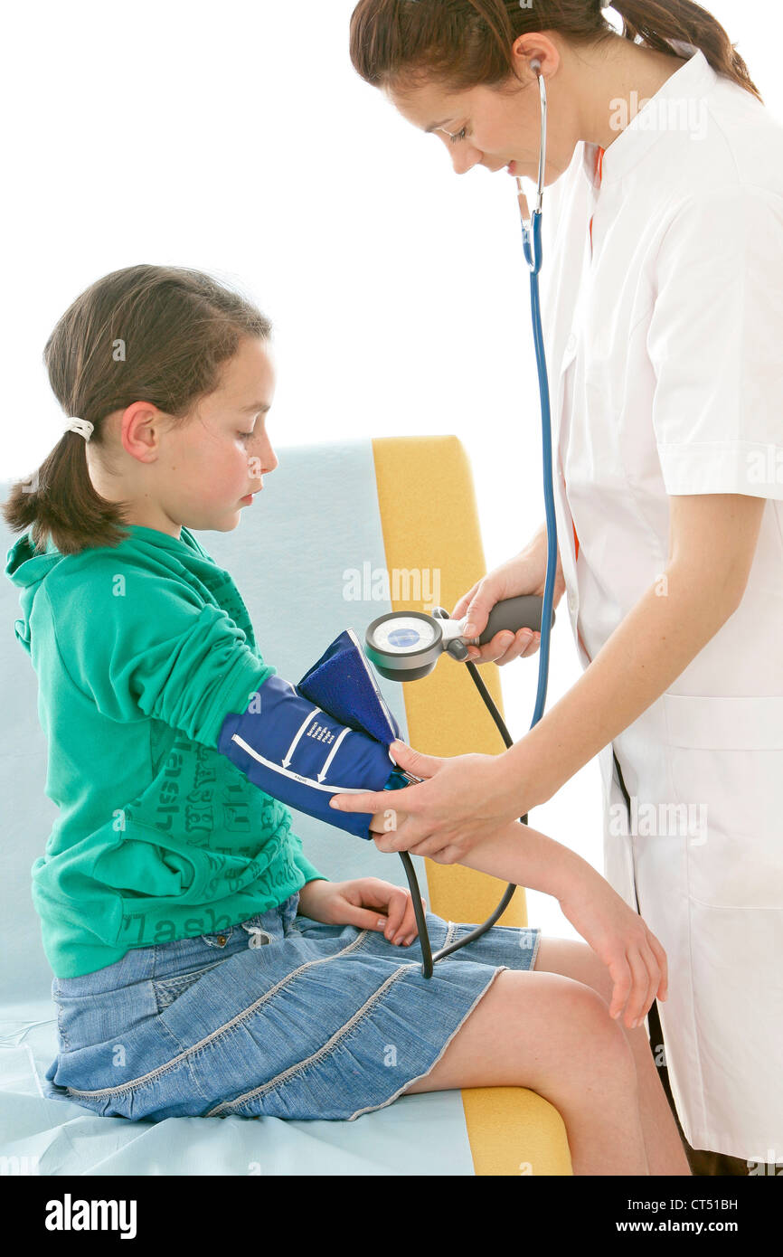 BLOOD PRESSURE, CHILD Stock Photo - Alamy