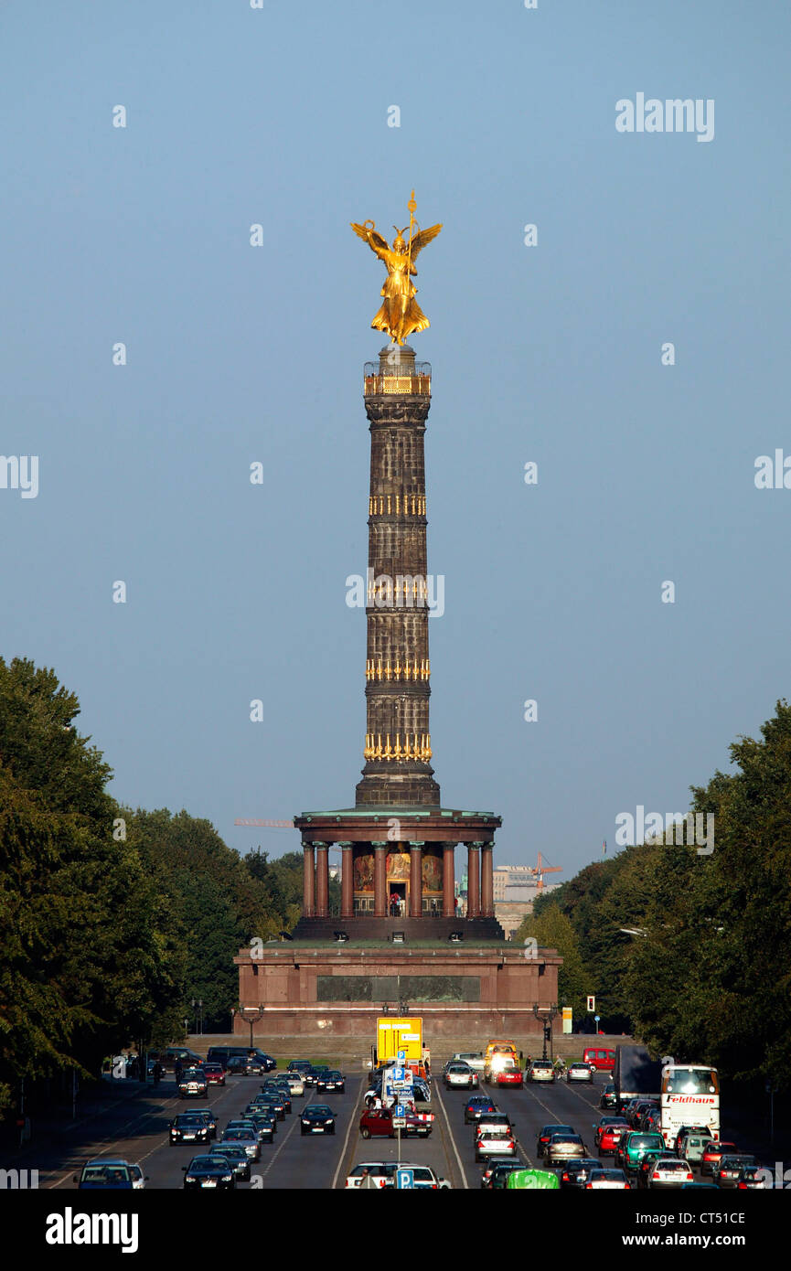 Berlin Victory Column and the 17th Street June Stock Photo - Alamy