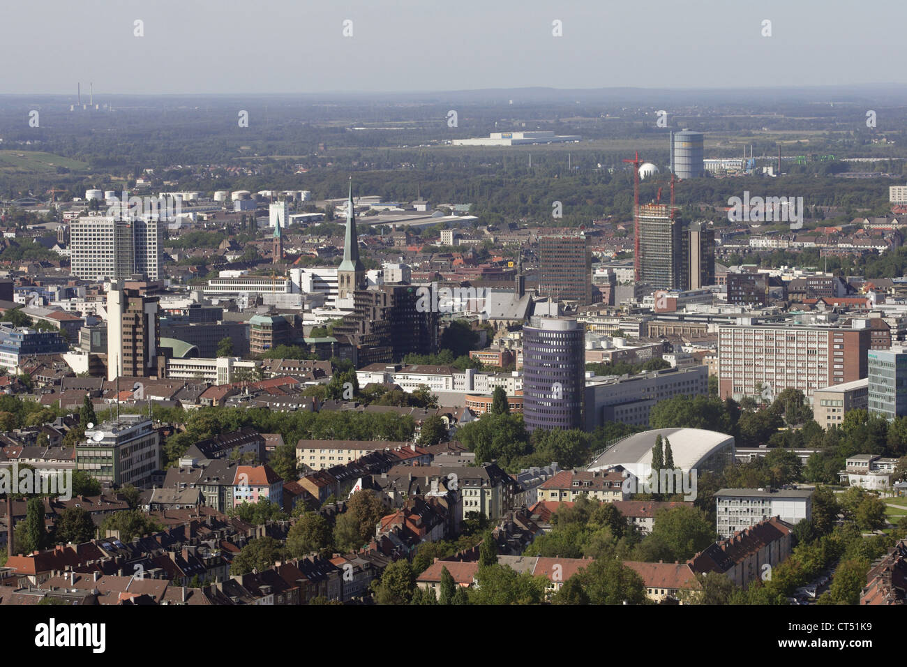Aerial view of the city center of dortmund hi-res stock photography and ...