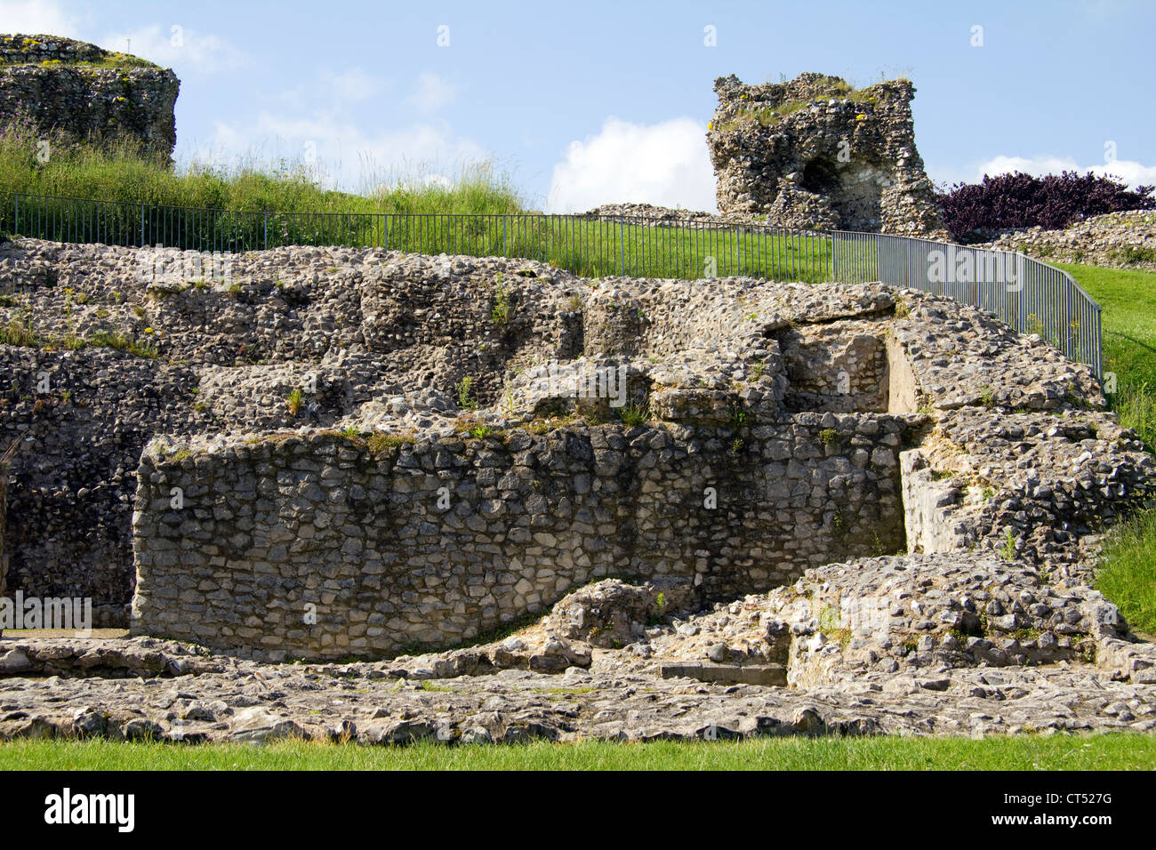 Ruins of Castle Acre, Castle Acre village, North Norfolk, England, UK ...