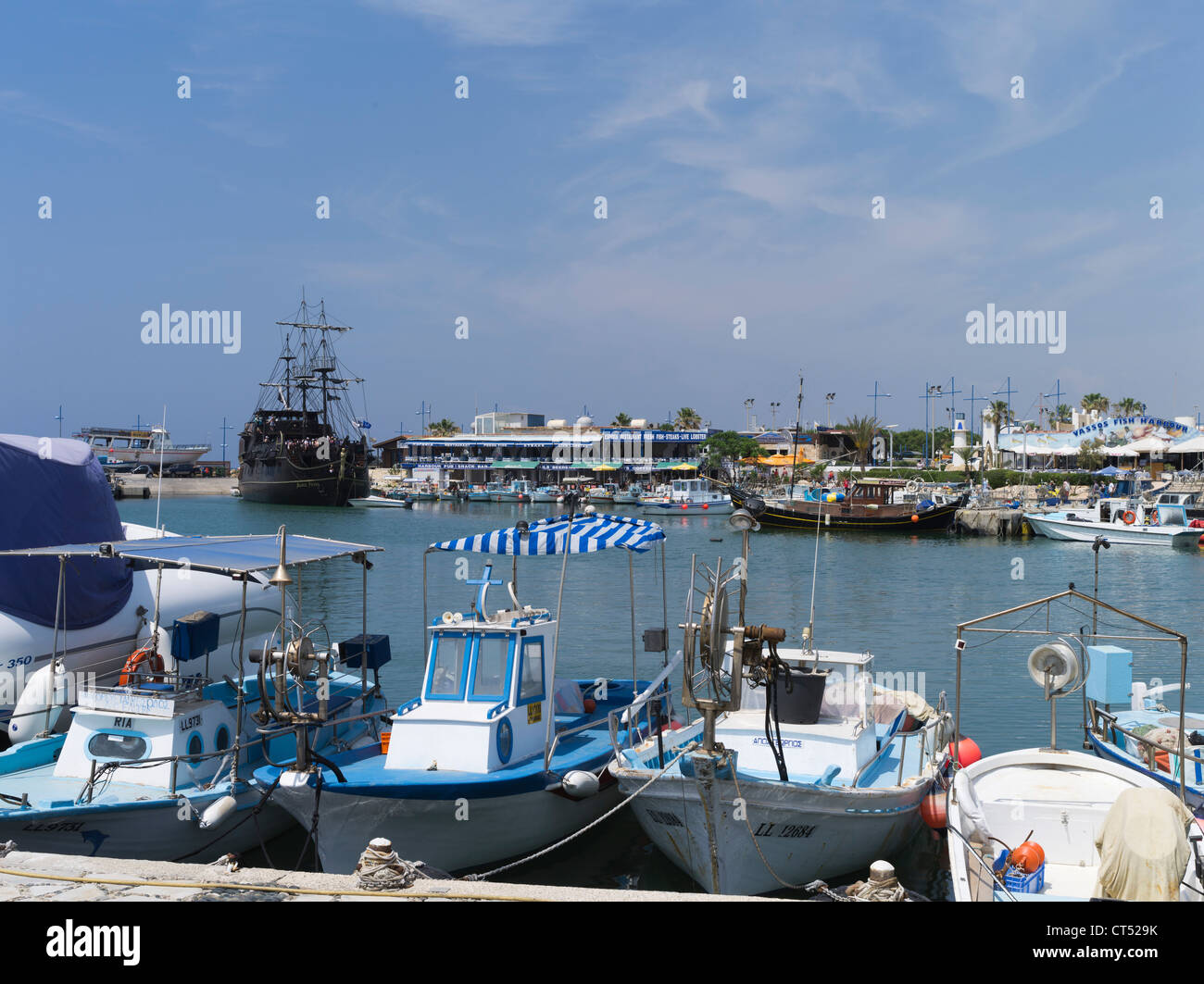 dh Liminaki harbour AYIA NAPA CYPRUS Cypriot small inshore local ...
