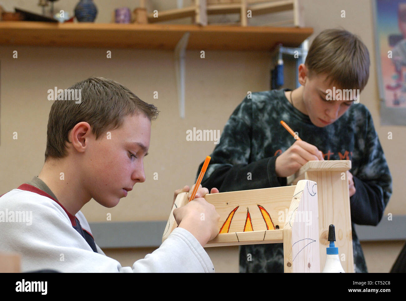 Lesson in a secondary school Stock Photo - Alamy