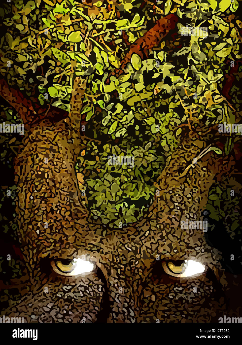 Illustration (semi vector) of an anthropomorphic tree. This is part of ...