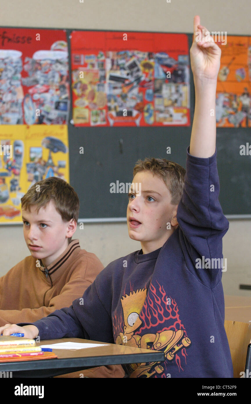 Lesson in a secondary school Stock Photo - Alamy