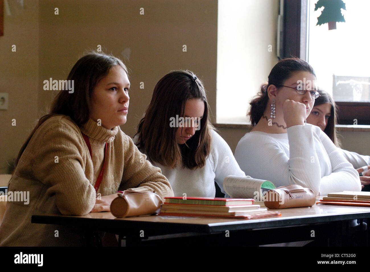 Lesson in a secondary school Stock Photo - Alamy