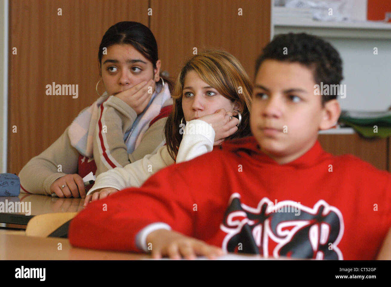 Lesson in a secondary school Stock Photo - Alamy