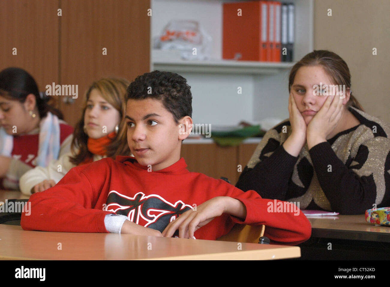 Lesson in a secondary school Stock Photo - Alamy