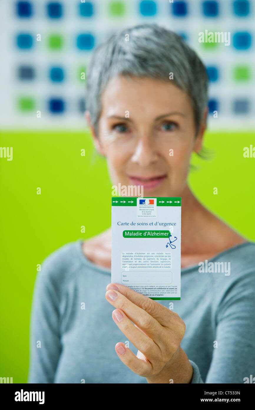 ALZHEIMER'S DISEASE CARD Stock Photo - Alamy