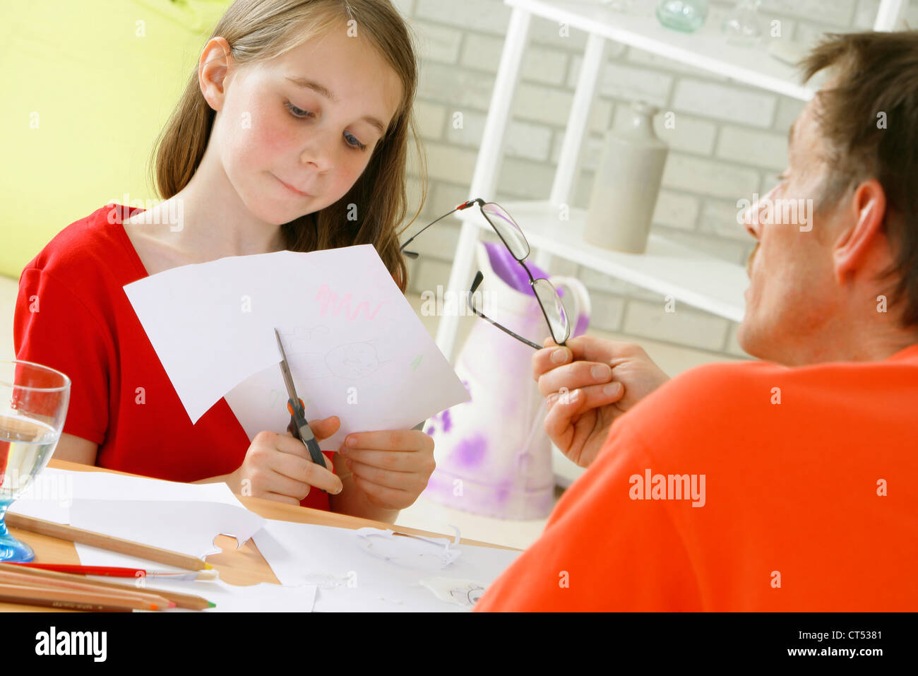 Manual activities girl hi-res stock photography and images - Alamy