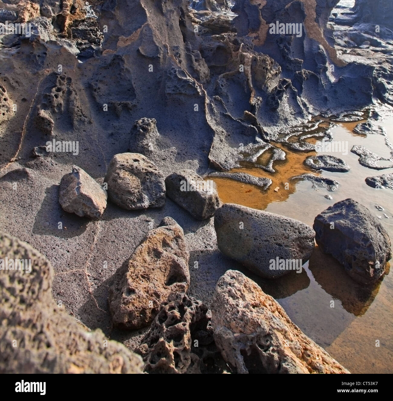 old porous volcanic rock background Stock Photo - Alamy