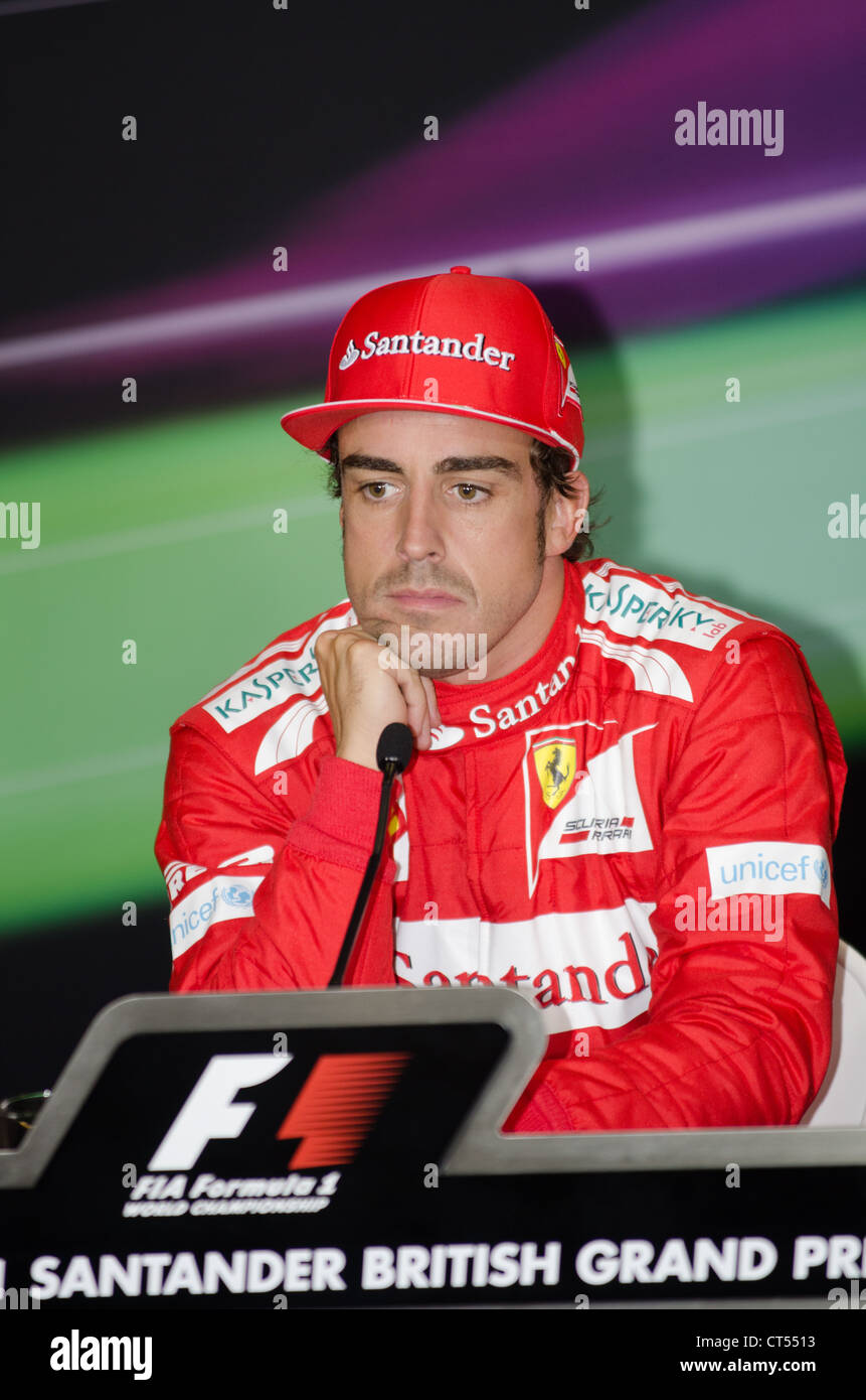 Fernando Alonso, Ferrari. British Formula 1 Grand Prix, Silverstone ...