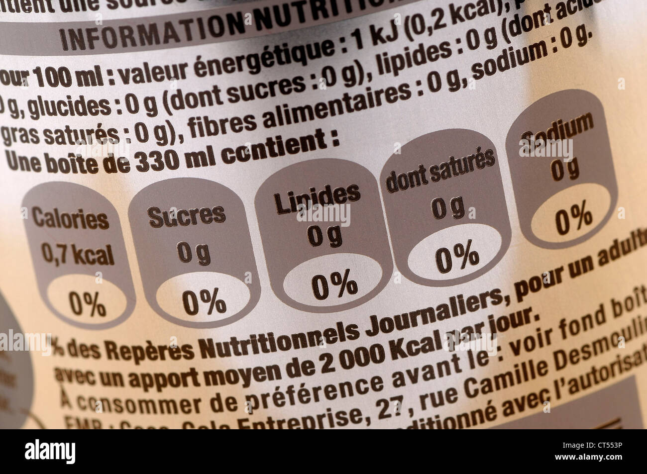 Calorie labelling hi-res stock photography and images - Alamy