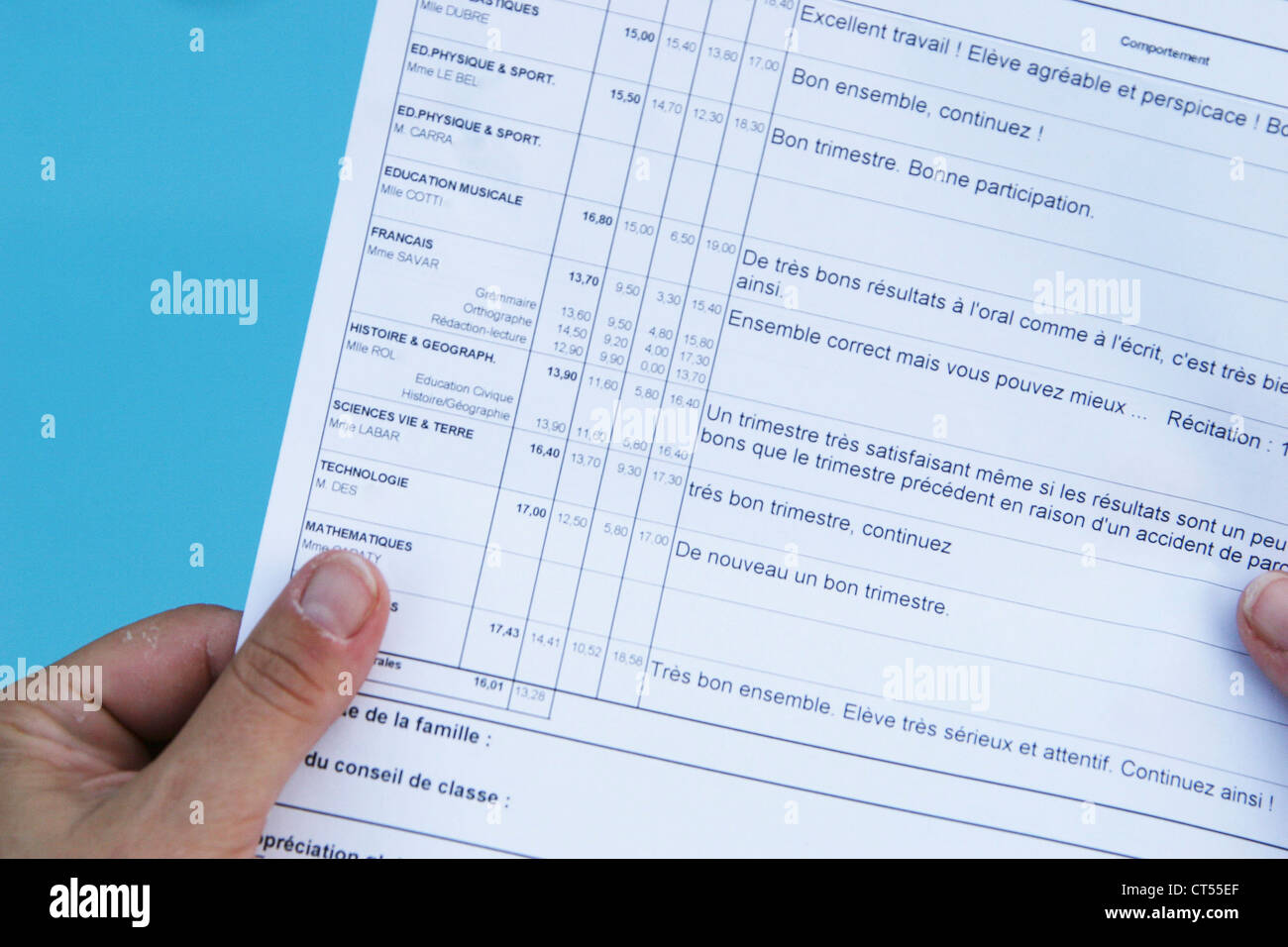 Children school reports hi-res stock photography and images - Alamy