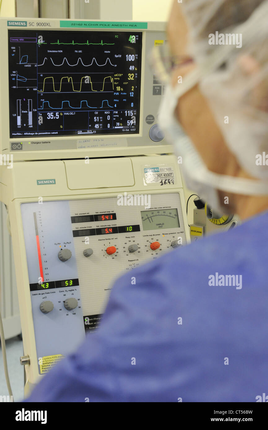 Anesthesia monitoring hi-res stock photography and images - Alamy