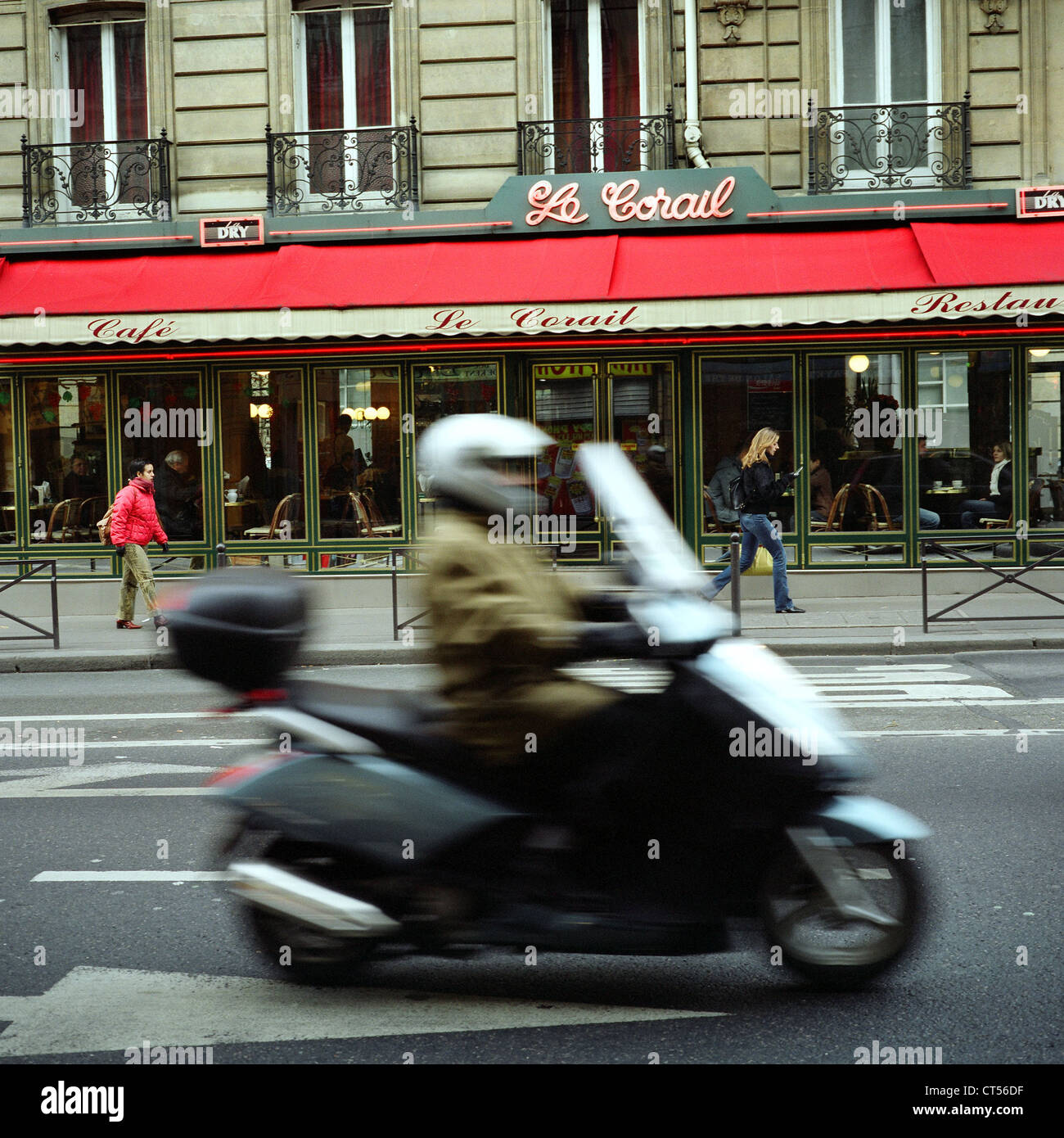 Paris, scooter in downtown Stock Photo - Alamy