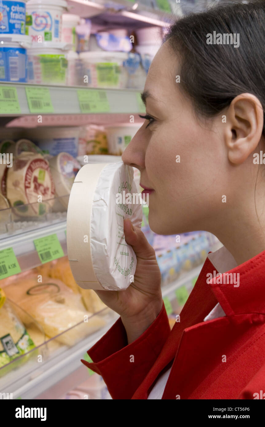 Woman cheese smelling hi-res stock photography and images - Alamy