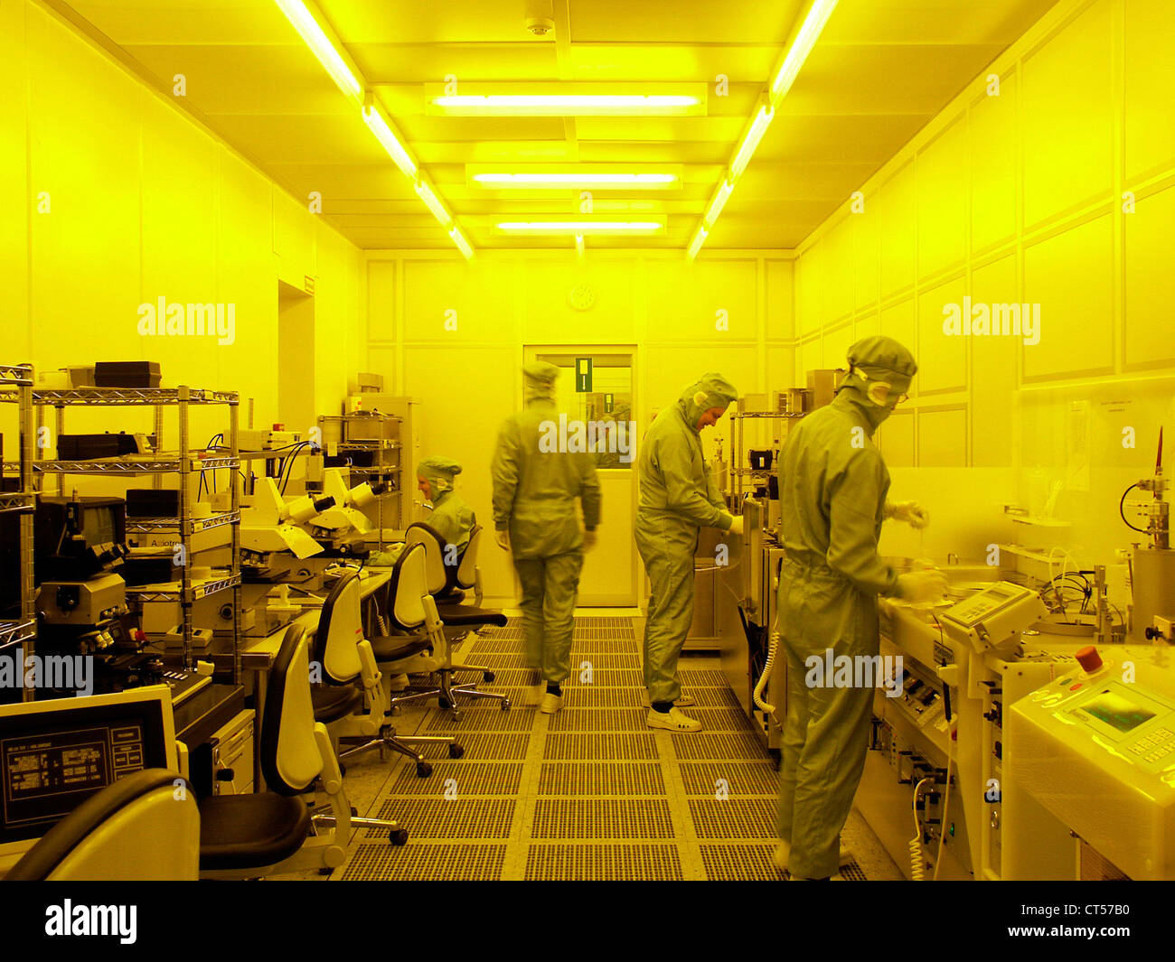 Berlin, researcher in the clean room in Adlershof Stock Photo - Alamy