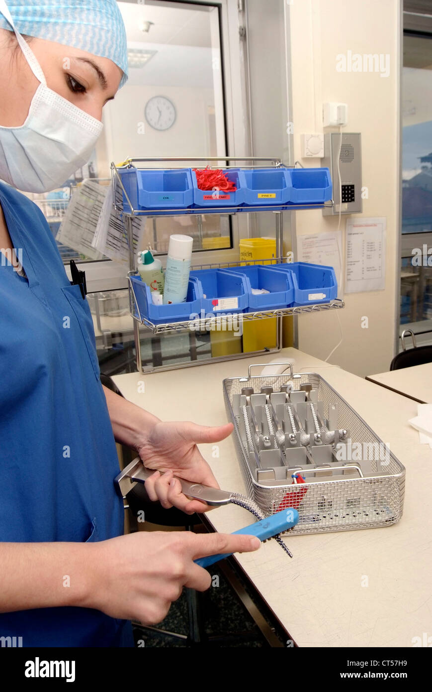CLEANING OF MATERIAL EQUIPMENT Stock Photo - Alamy