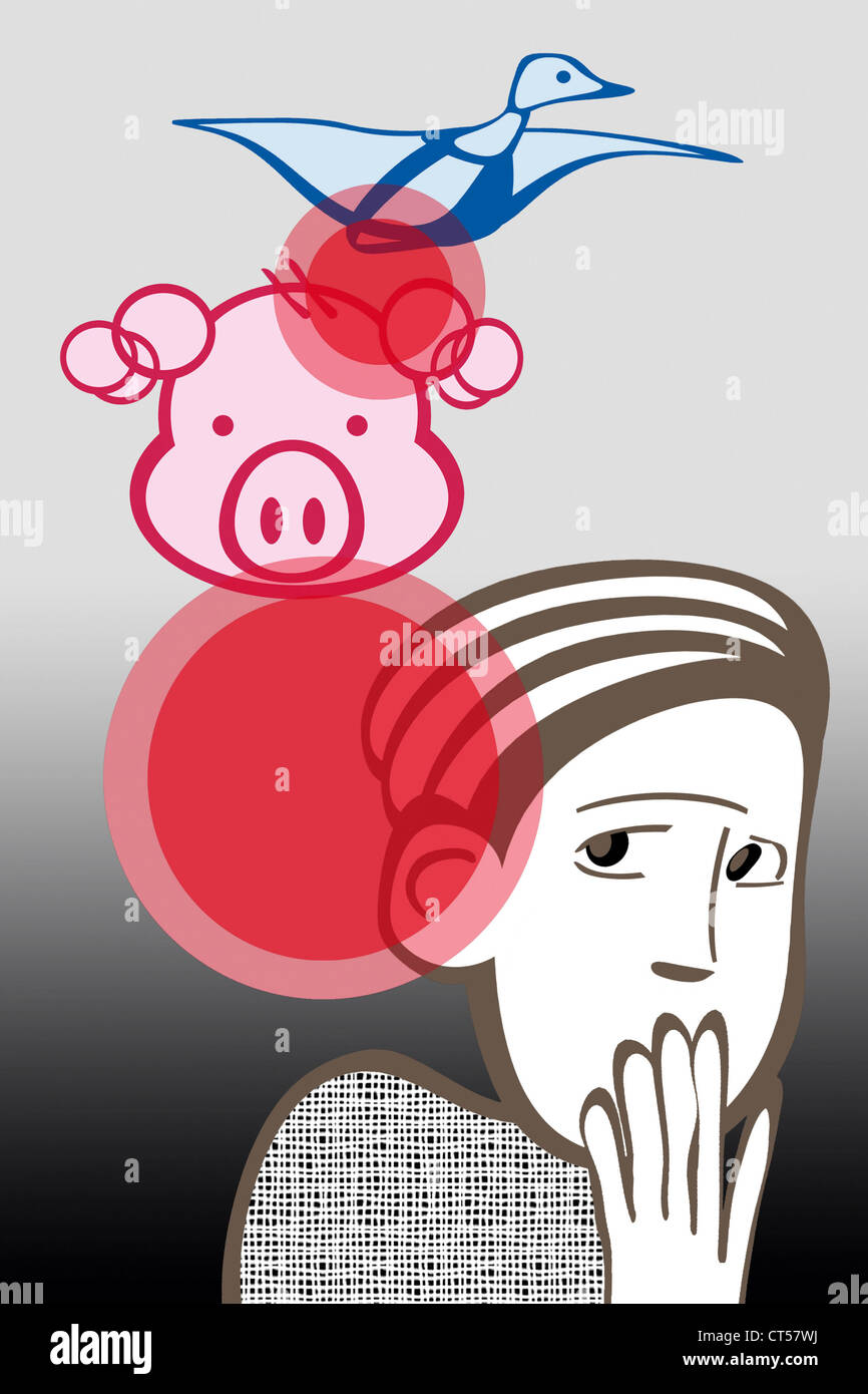 Avian influenza drawing hi-res stock photography and images - Alamy