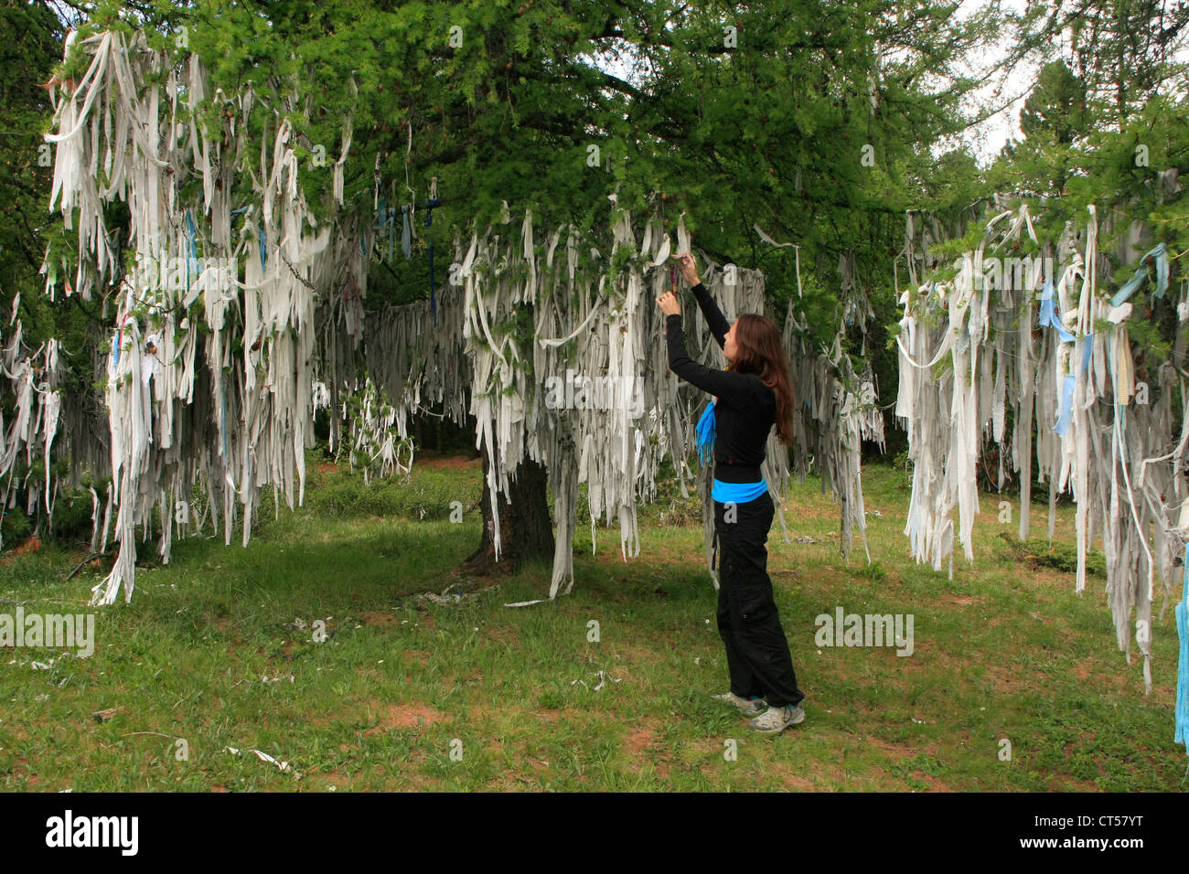 Prayer ribbon hi-res stock photography and images - Alamy