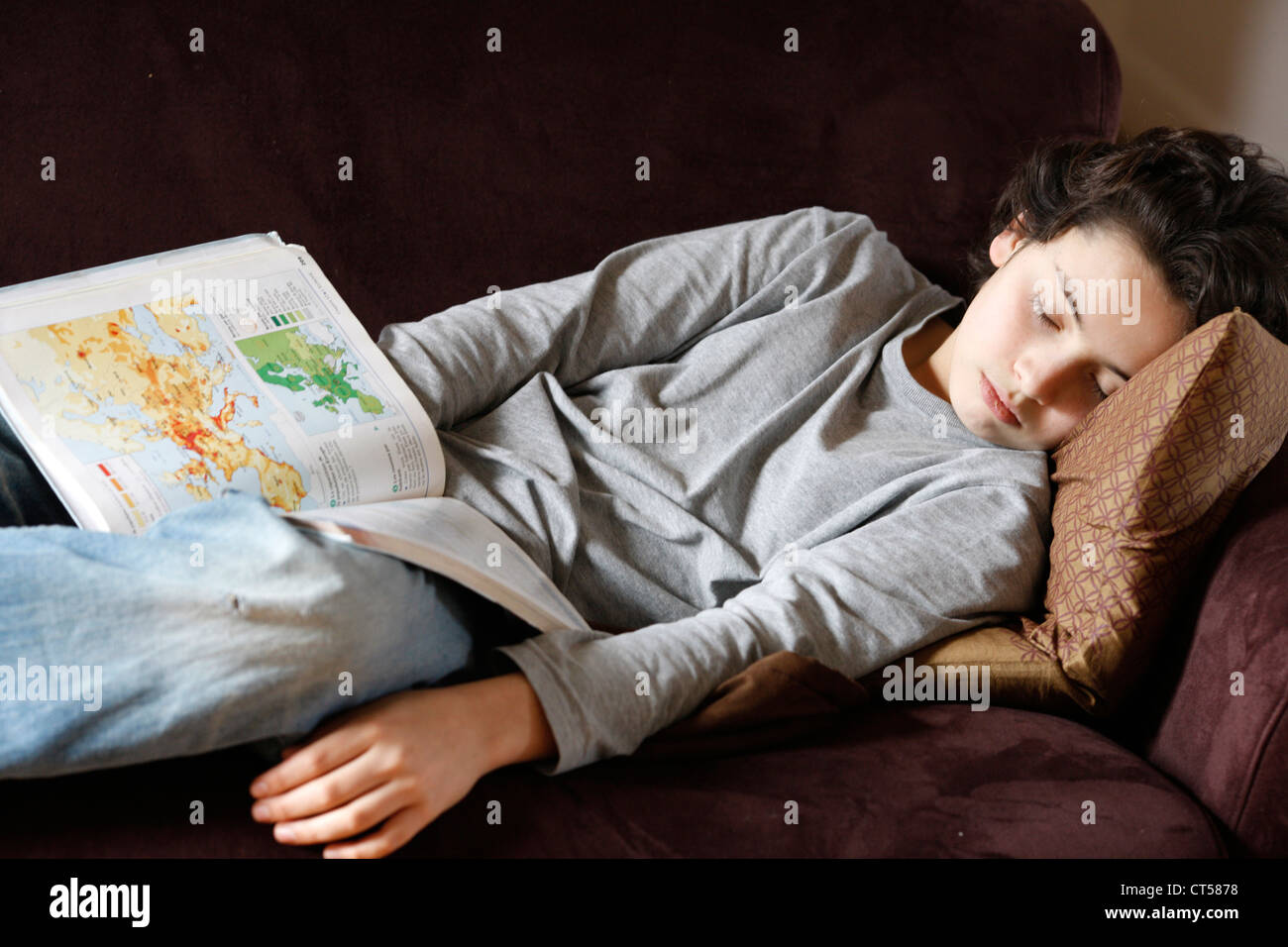Boy teens tired hi-res stock photography and images - Alamy