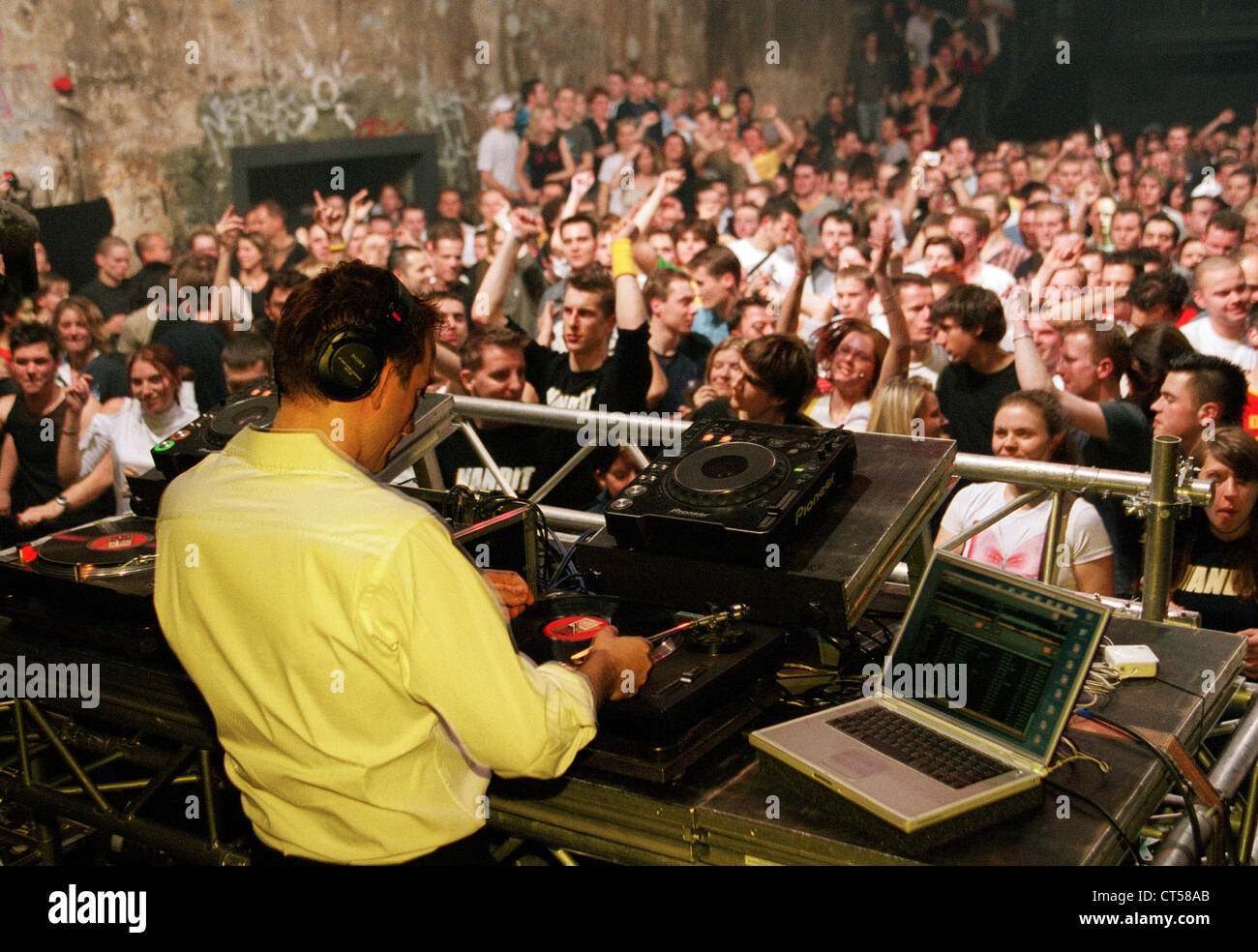 Berlin, DJ Paul van Dyk playing in a club Stock Photo - Alamy