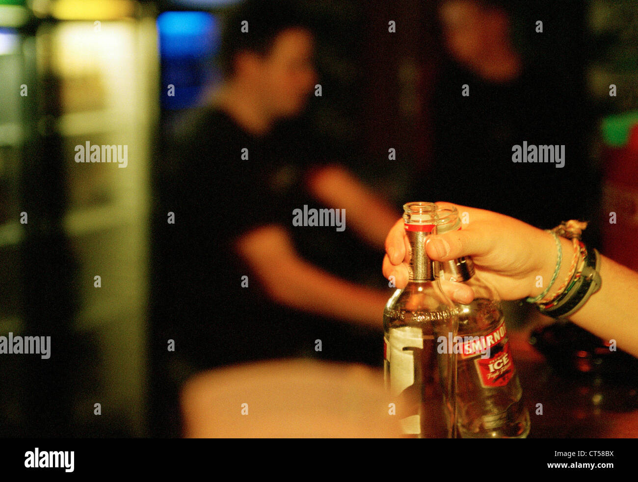 Berlin bar scene in a club Stock Photo - Alamy