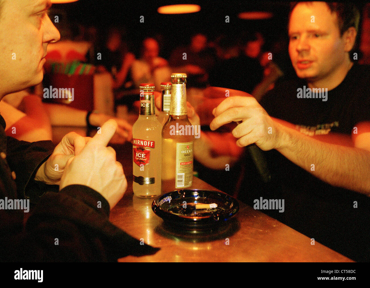 Berlin bar scene in a club Stock Photo - Alamy