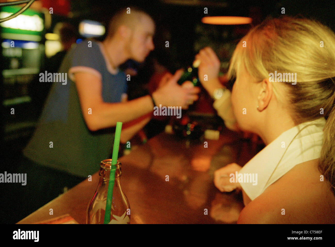 Berlin bar scene in a club Stock Photo - Alamy