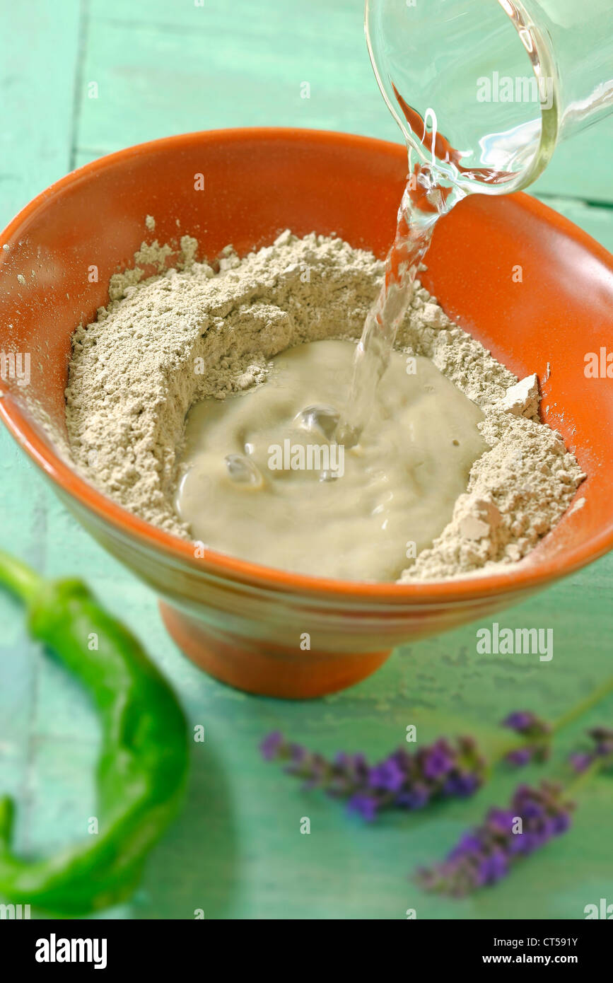 Medicinal clay with water hi-res stock photography and images - Alamy