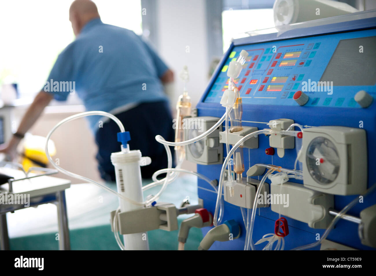 HEMODIALYSIS, ELDERLY PERSON Stock Photo - Alamy