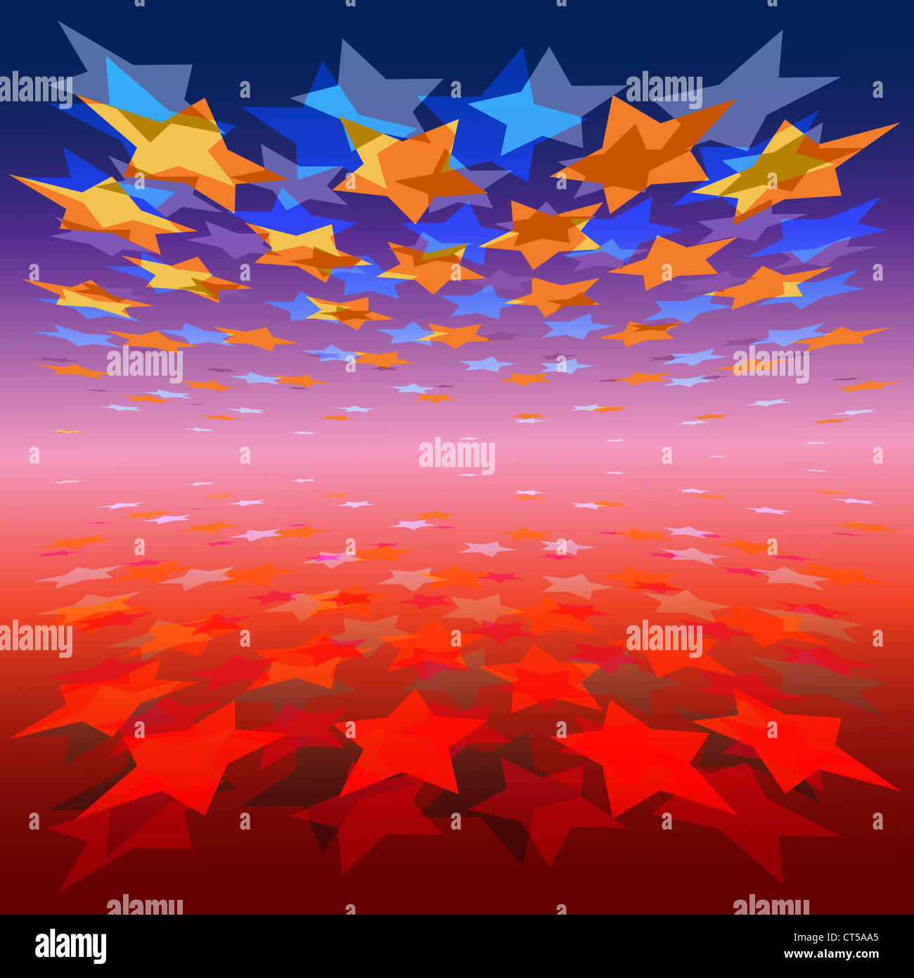 abstract color background with perspective effect and stars Stock Photo ...