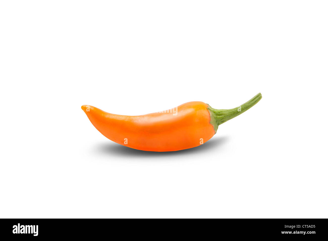 fresh orange chili on isolate white Stock Photo - Alamy