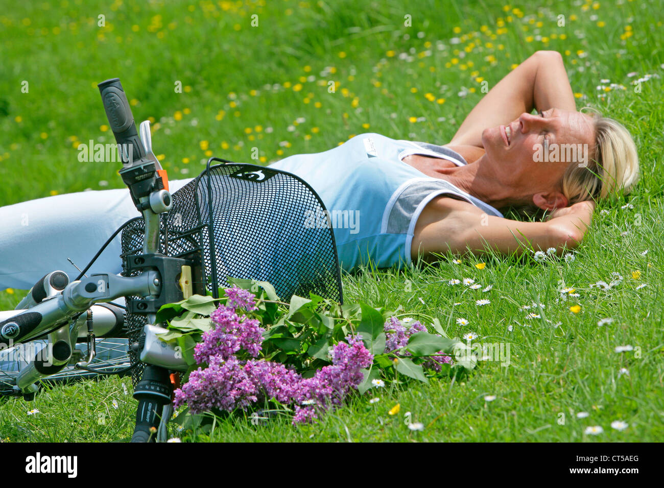 ELDERLY PERSON RESTING Stock Photo - Alamy