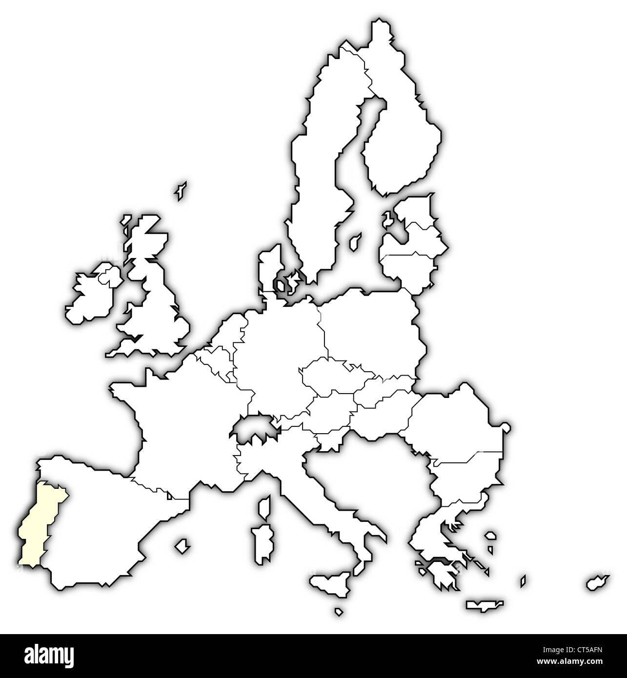 Political Map Of The European Union With The Several States Where political-map-of-the-european-union-with-the-several-states-where