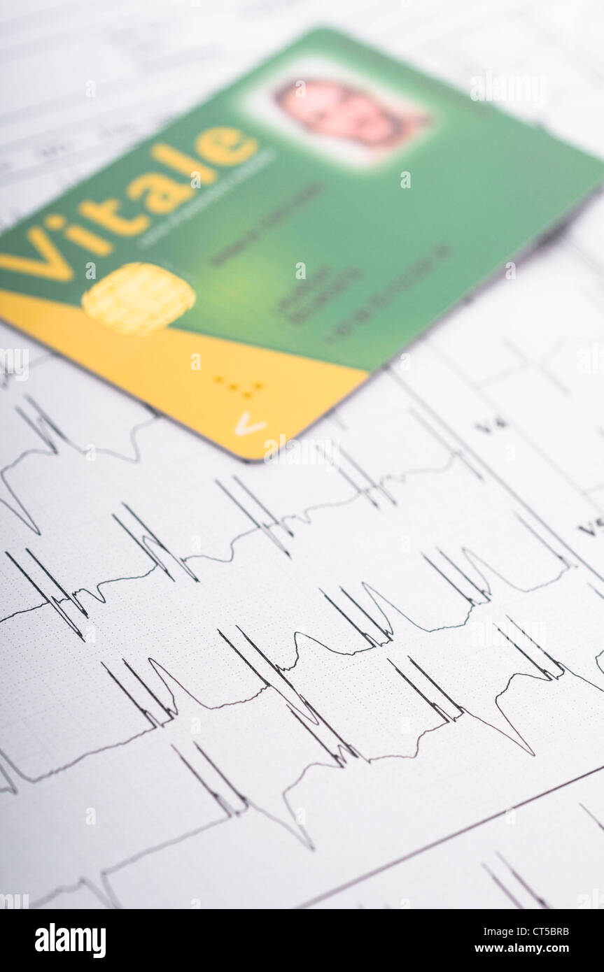 Ecg card hi-res stock photography and images - Alamy