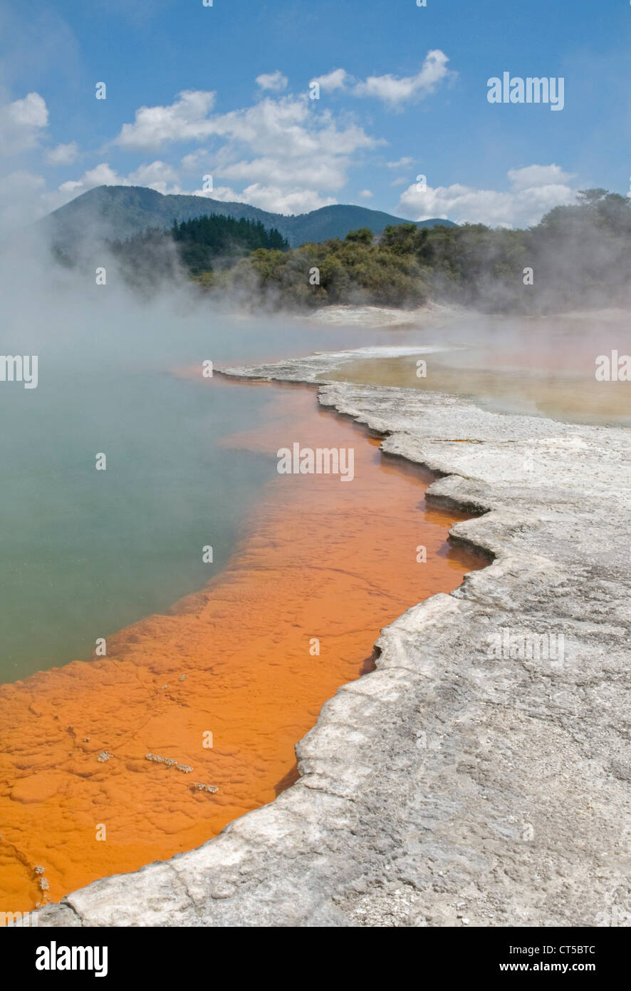 Champagne Pool at Wai-O-Tapu Thermal Wonderland near Rotorua, New ...