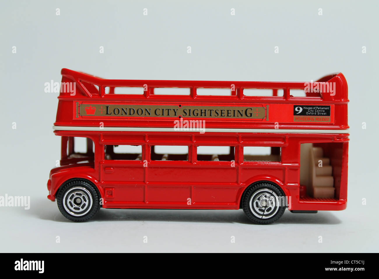 Big red open top tour bus hi-res stock photography and images - Alamy