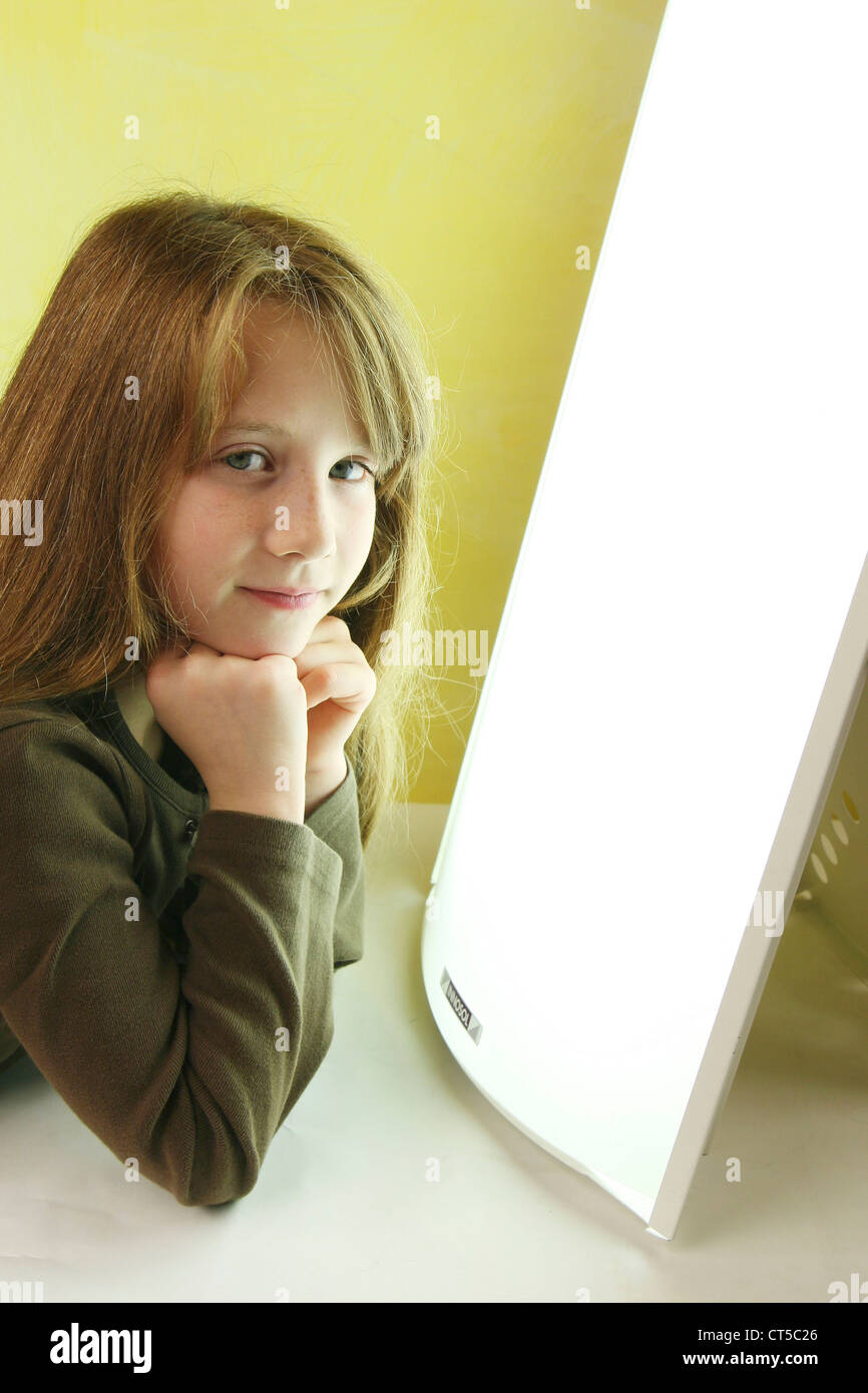 CHILD LIGHT THERAPY Stock Photo - Alamy