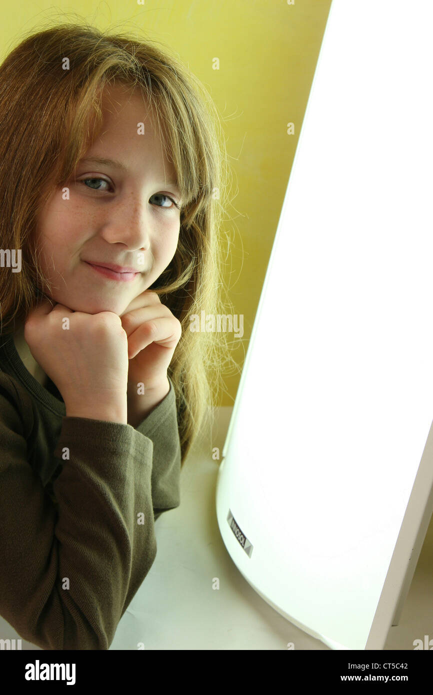 CHILD LIGHT THERAPY Stock Photo - Alamy