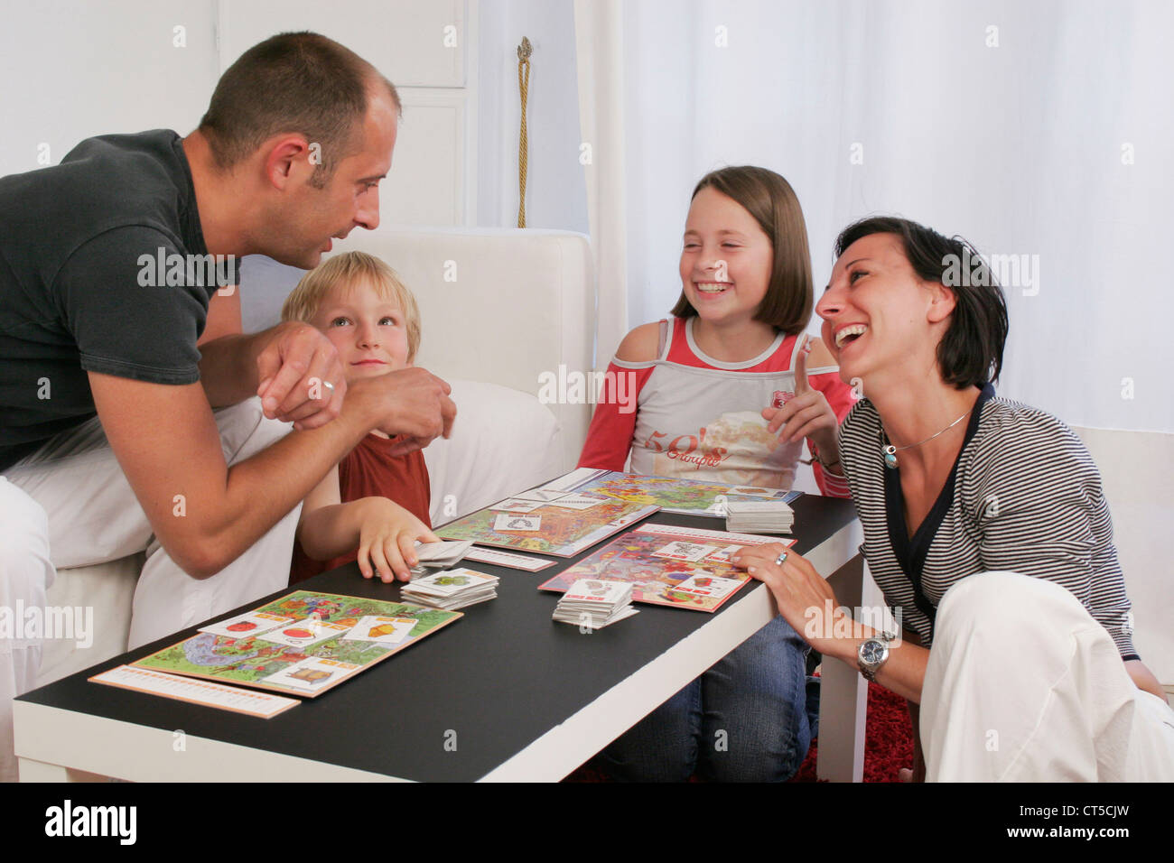 Entertain family hi-res stock photography and images - Alamy