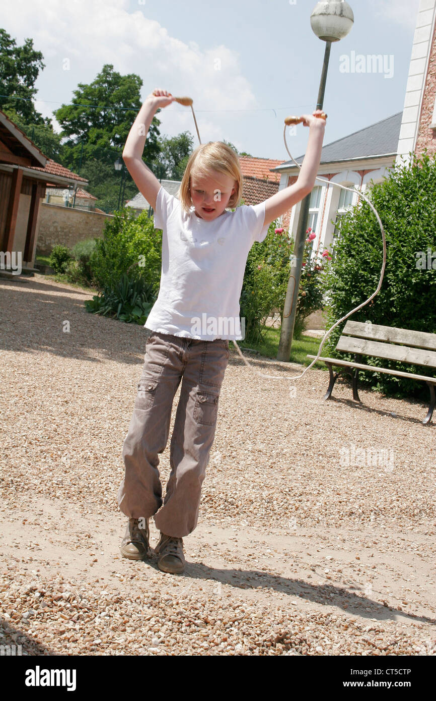 Child 11 jump rope hi-res stock photography and images - Alamy