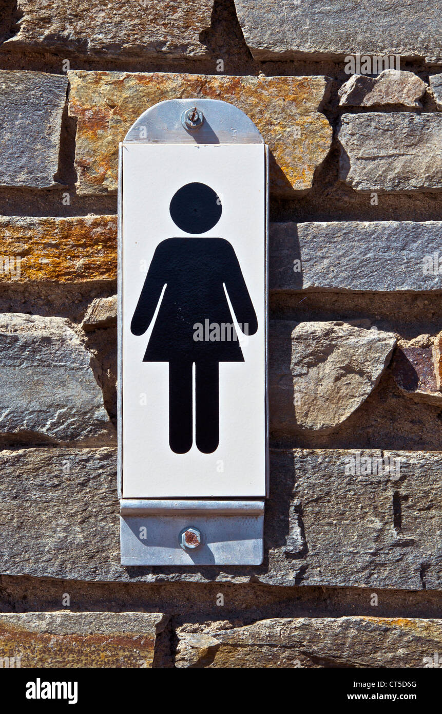 Female toilet symbol hi-res stock photography and images - Alamy