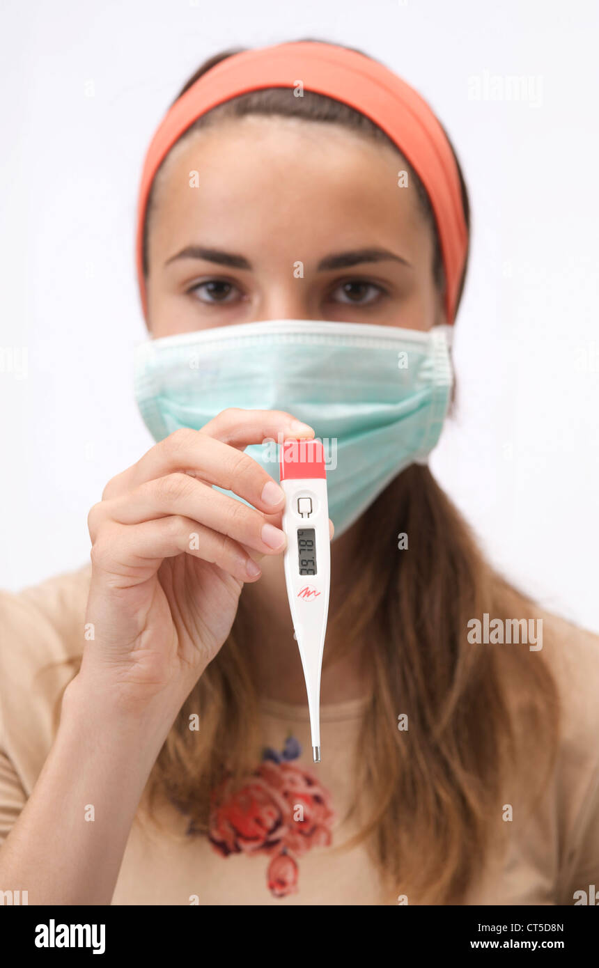 FEVER IN AN ADOLESCENT Stock Photo - Alamy