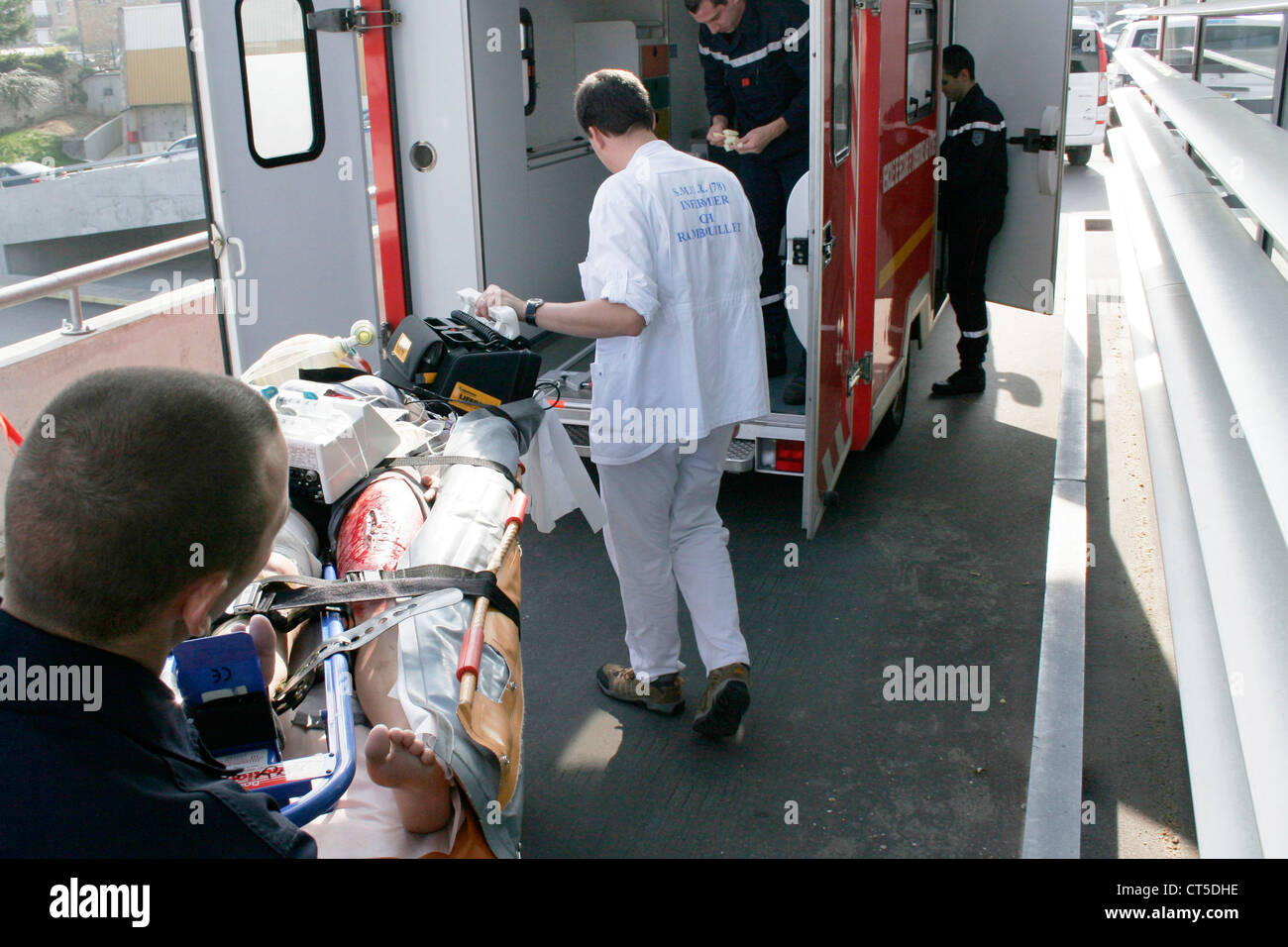 Transportation of casualties hi-res stock photography and images - Alamy
