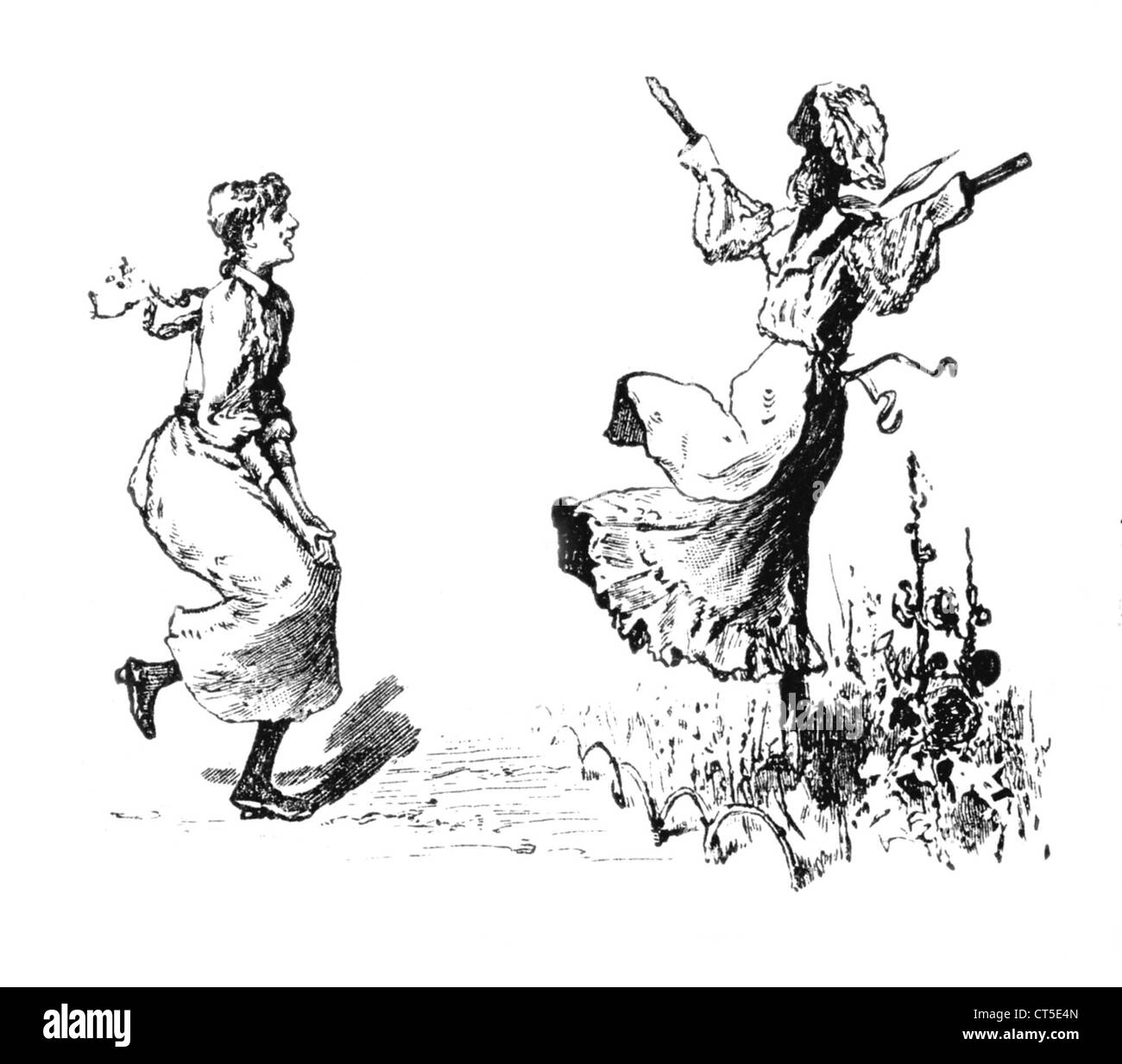 Dancing drawing doll hi-res stock photography and images - Alamy