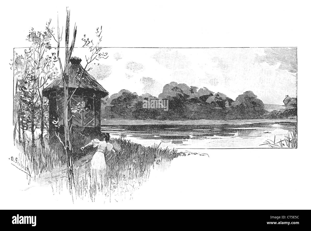 The end of the lake Cut Out Stock Images & Pictures - Alamy