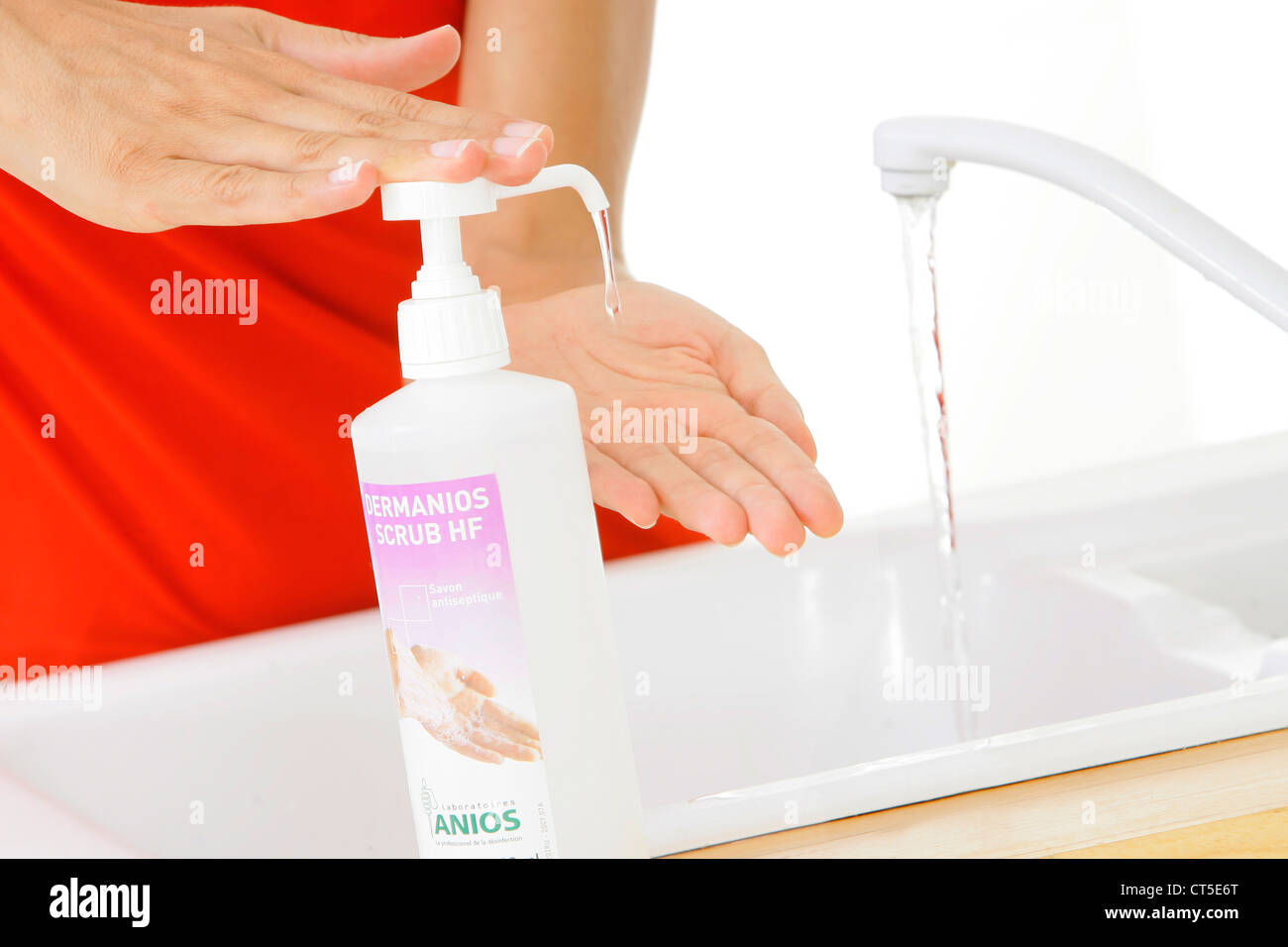 HAND WASHING, WOMAN Stock Photo - Alamy