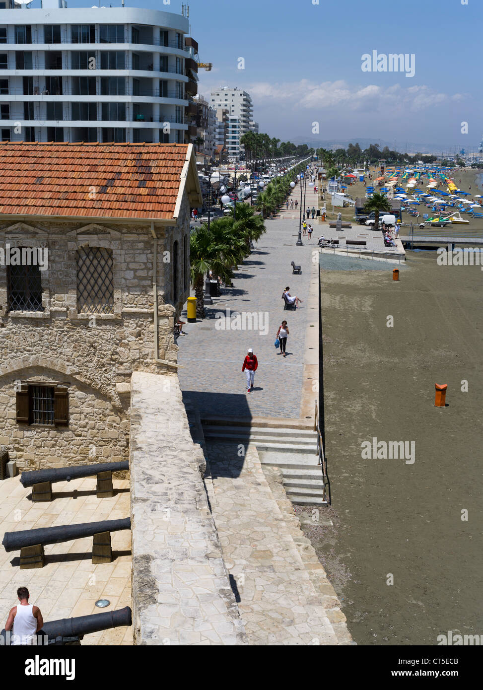 dh Finikoudes Promenade LARNACA CYPRUS Old canons Finikoudes Promenade ...