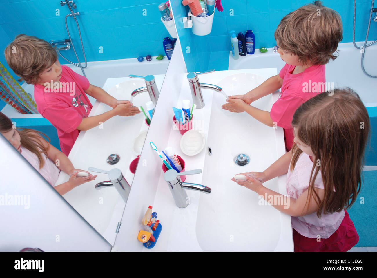 HAND WASHING, CHILD Stock Photo - Alamy